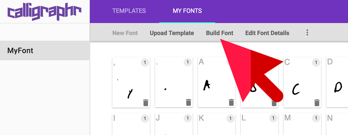 Calligraphr - How to create your first font.