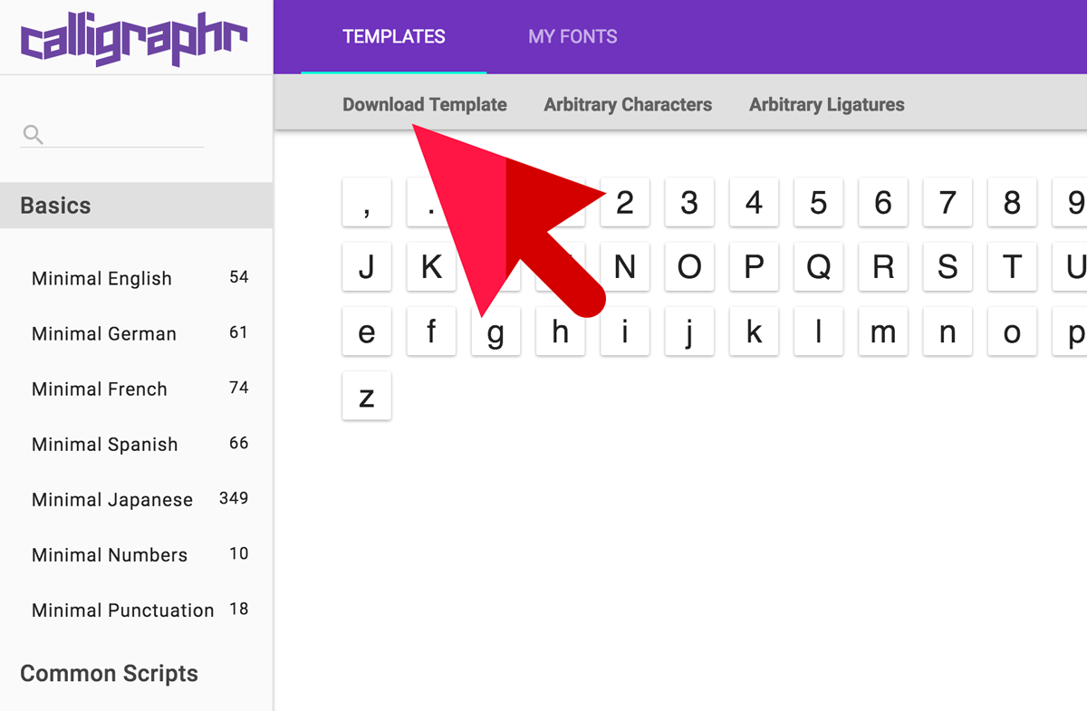Calligraphr - How to create your first font.